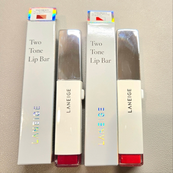 LANEIGE | Makeup | 2 New Laneige Two Tone Lip Bar Lipstick No2 No4 Red ...